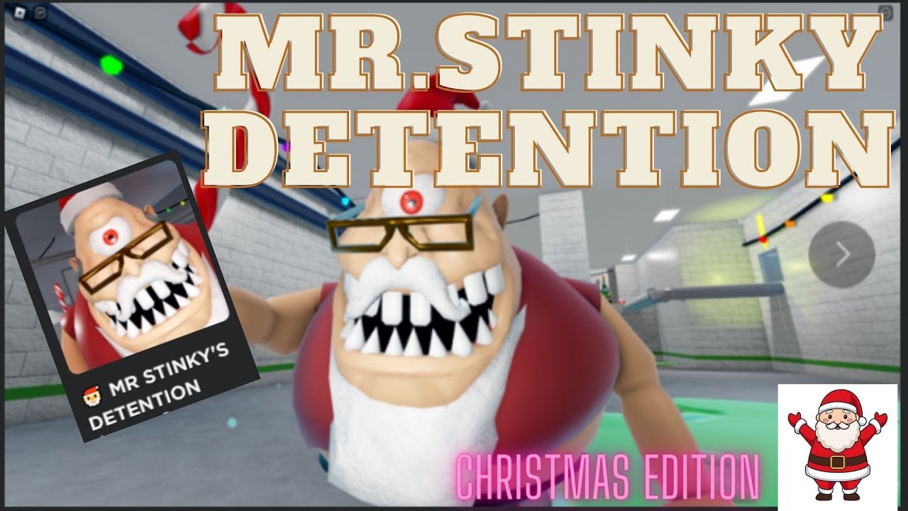 ESCAPING MR.STINKY'S DETENTION OBBY!!! CHRISTMAS EDITION😀🎅 - YouTube