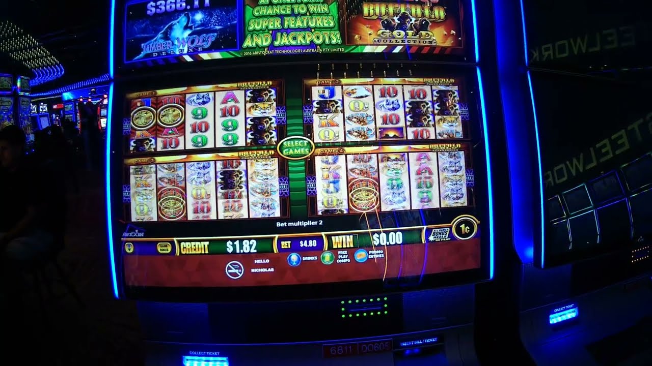 WONDER 4 Wonder Wheel BUFFALO GOLD slot machine at Wind Creek Casino in ...