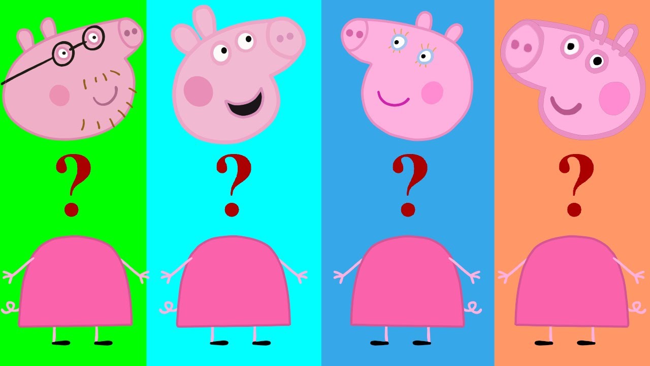 Match The Head Peppa Pig - Video for Kids - YouTube