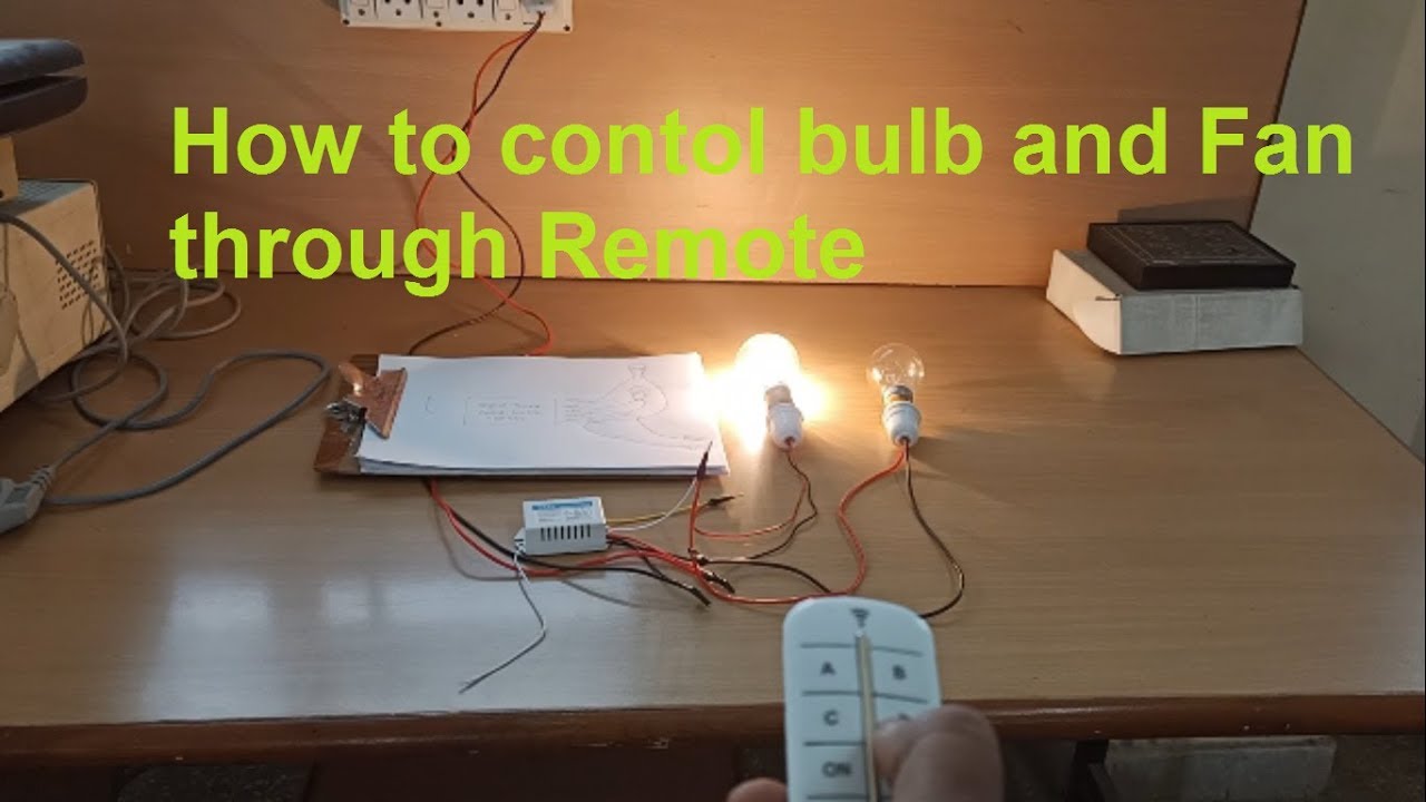 HOW TO CONTROL BULB AND FAN THROUGH REMOTE//DIGITAL REMOTE CONTROL ...