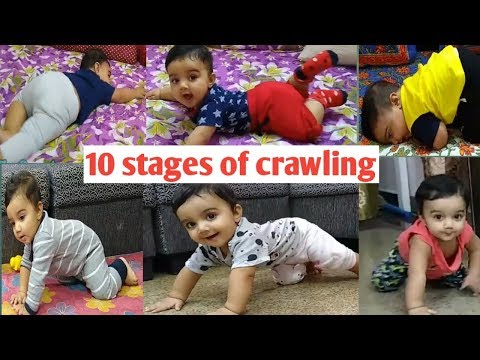 Stages of Crawling and different techniques (Miggibaby learns to crawl)