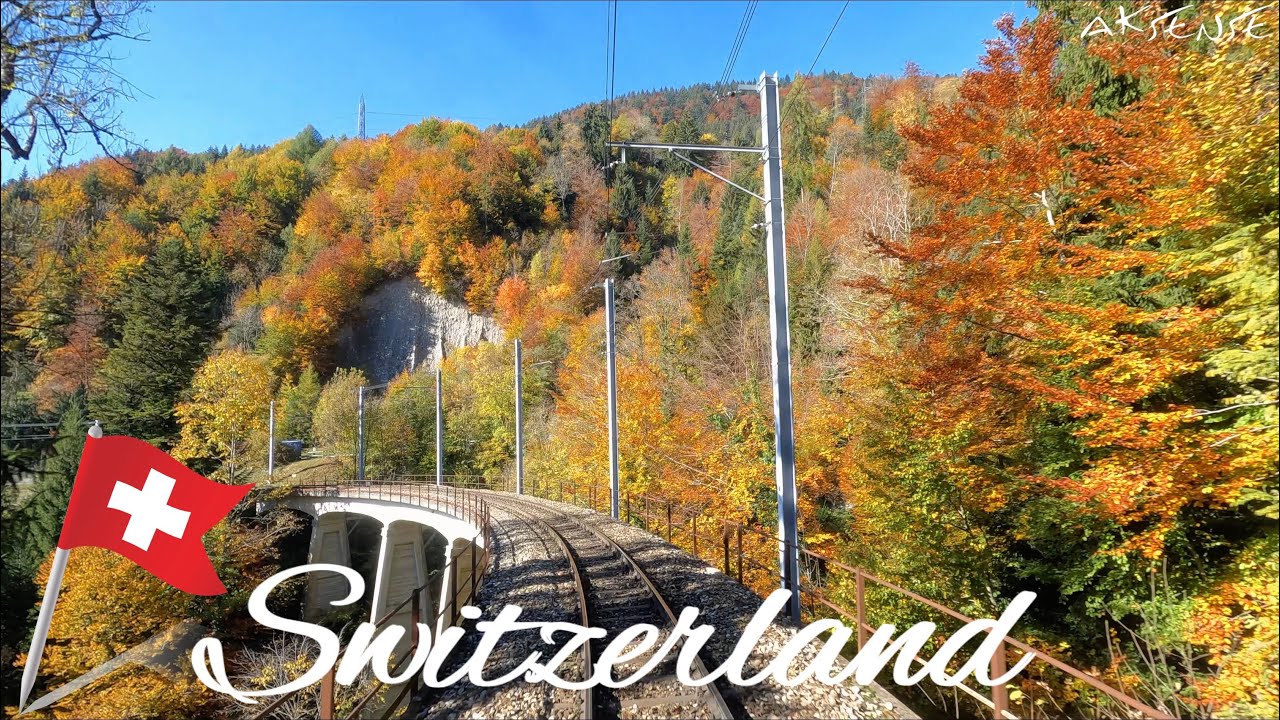 Switzerland - Goldenpass Train Journey Highlights from VIP Class | 4K ...
