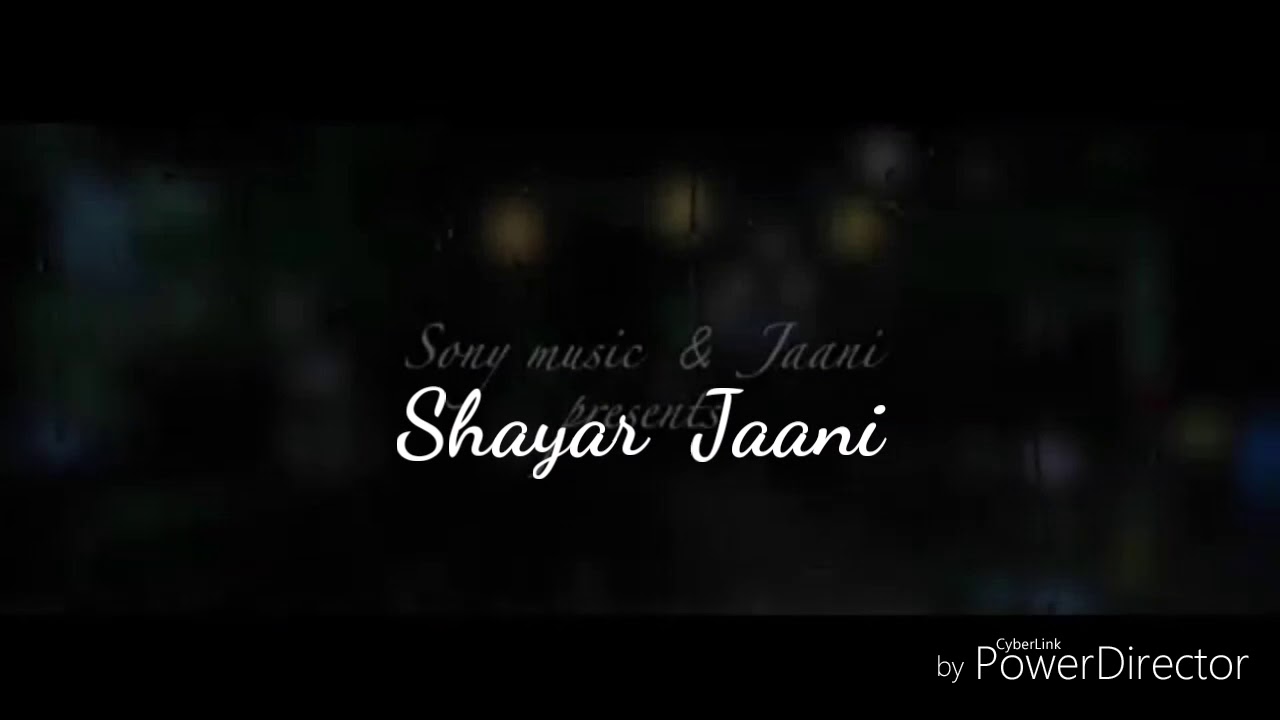 Shayar - Jaani - Lyrics Video - YouTube