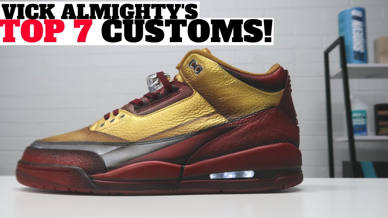 BEST SNEAKER CUSTOMS BY VICK ALMIGHTY! - YouTube