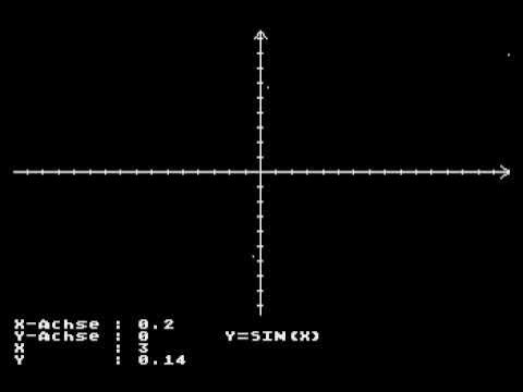Graphische Darstellung einer Funktion in Atari 8-Bit Basic - YouTube