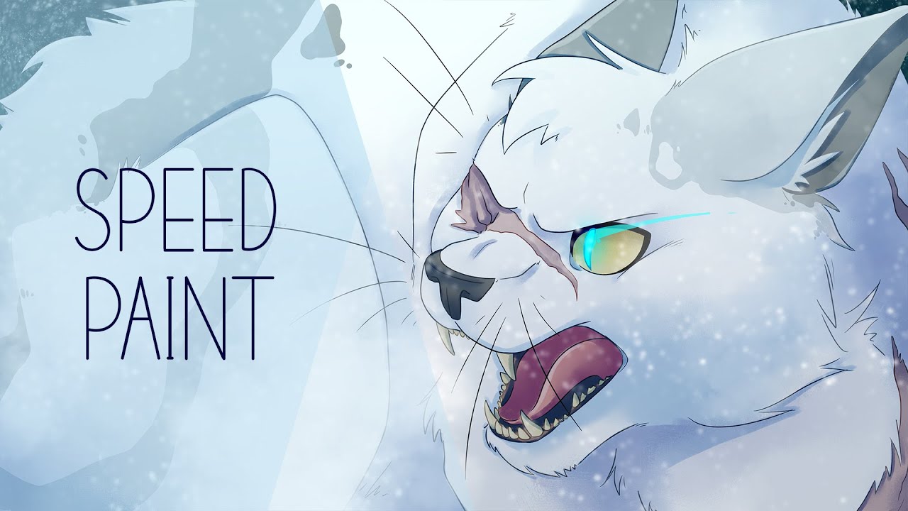WhiteStar's Rage - Warrior Cats OC SpeedPaint - YouTube