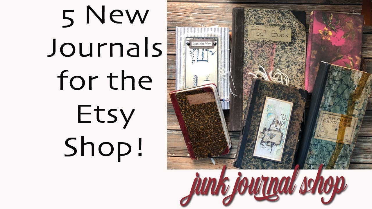 SOLD-5 New Journals for the Etsy Shop!!-Link to Etsy Shop below: - YouTube