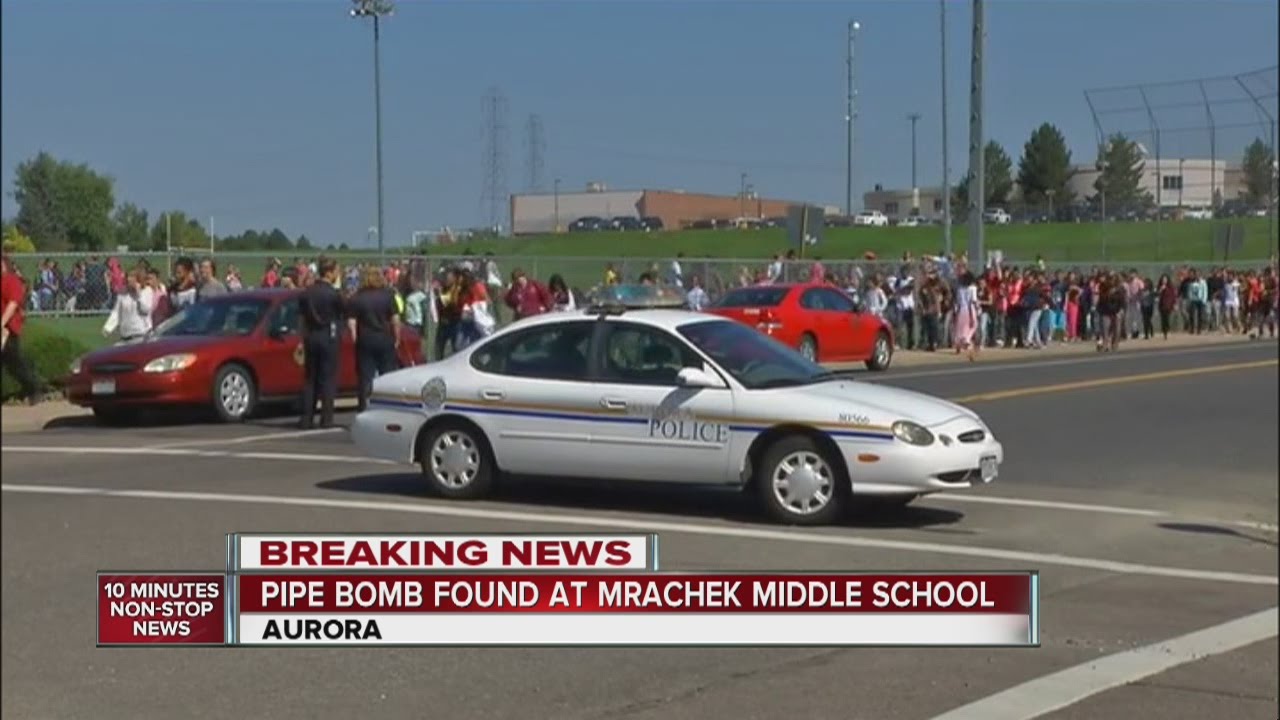 Pipe bomb found at Mrachek Middle School - YouTube