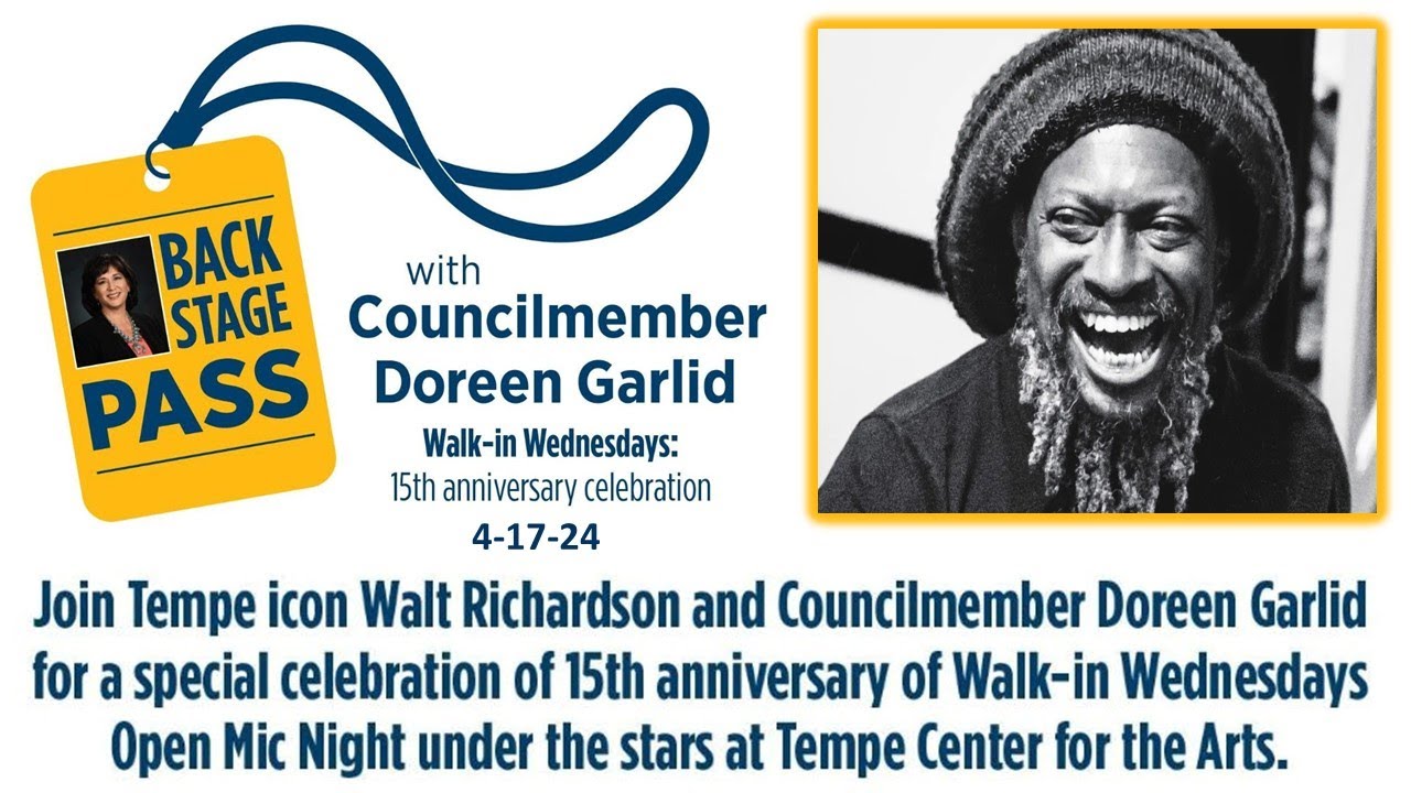 Walt Richardson: Walk - In Wednesday Open Mic Night - 15th Anniversary ...