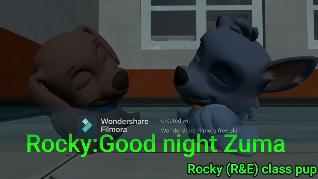 SFM PAW Patrol | Zuma and Rocky sleep together - YouTube