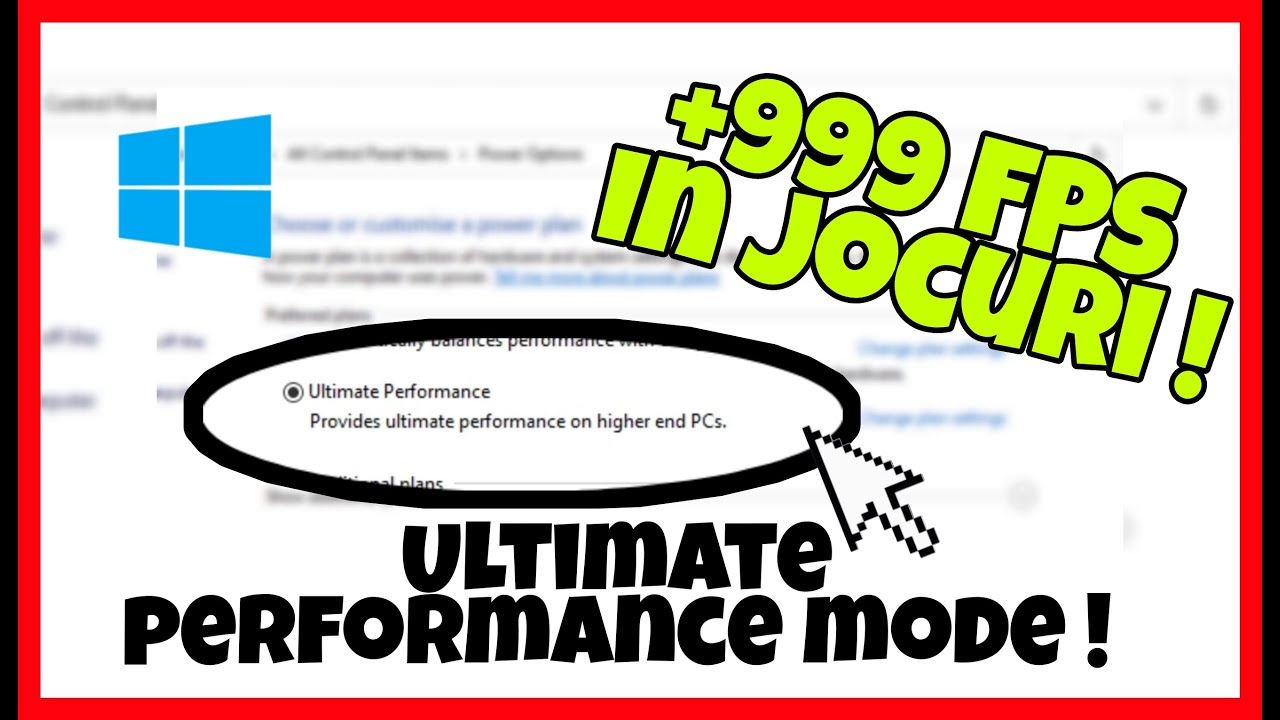Cum sa activezi ULTIMATE PERFORMANCE MODE in Windows 10 ! BOOST DE FPS ...
