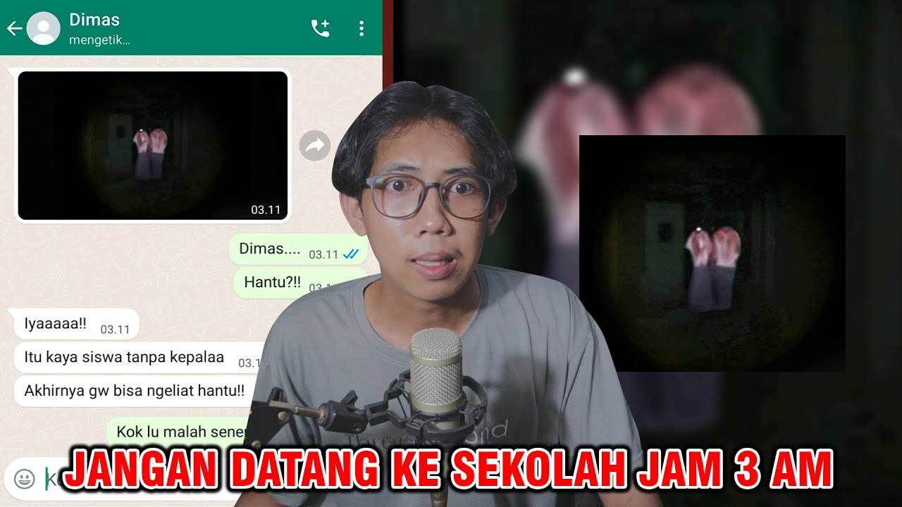JANGAN DATANG KE SEKOLAH JAM 3 AM 😱 | CHAT HISTORY HORROR INDONESIA - YouTube