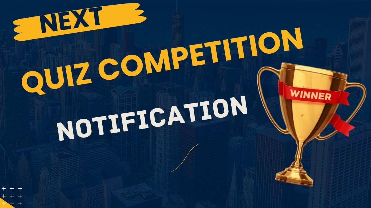 Notification for Quiz Competition By MORE CONCEPT - YouTube