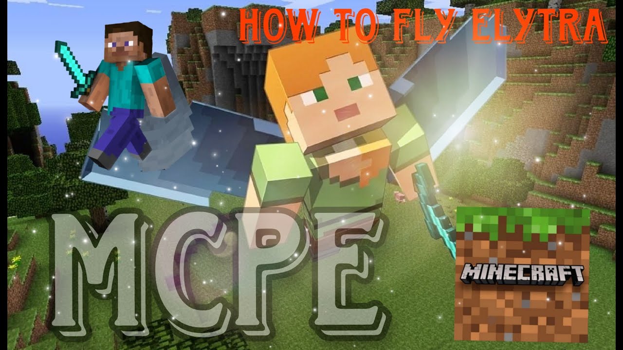 how to fly Elytra in Minecraft (Pocket Edition) | MCPE 1.20.0.20 | VTG ...