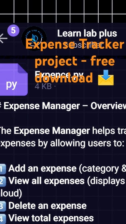 Create Your Own Expenses Tracker in Python with Data Storage! | Track Your Spending Like a Pro ...