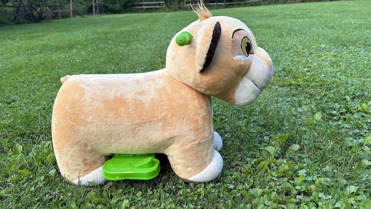 Destroy Plush Lion King Ride On Simba Toy With Sledge Hammer - YouTube