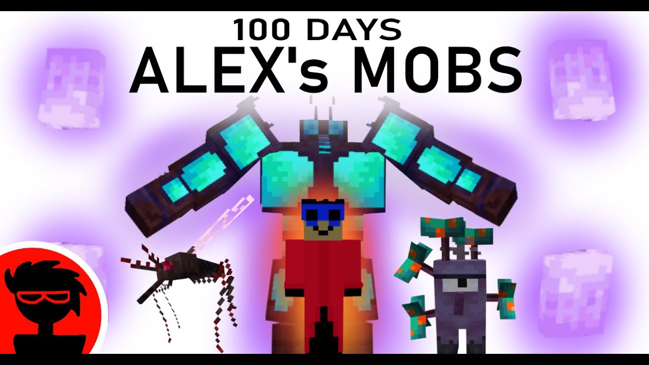 100 DAYS in Alex's Mobs (days 80 - 90): Minecraft - YouTube
