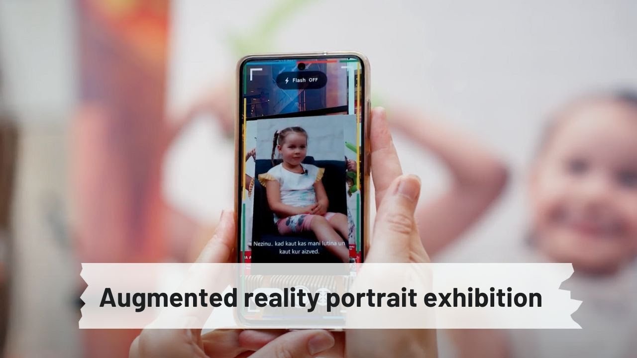 Augmented reality portrait exhibition | AR fundraising campaign - YouTube