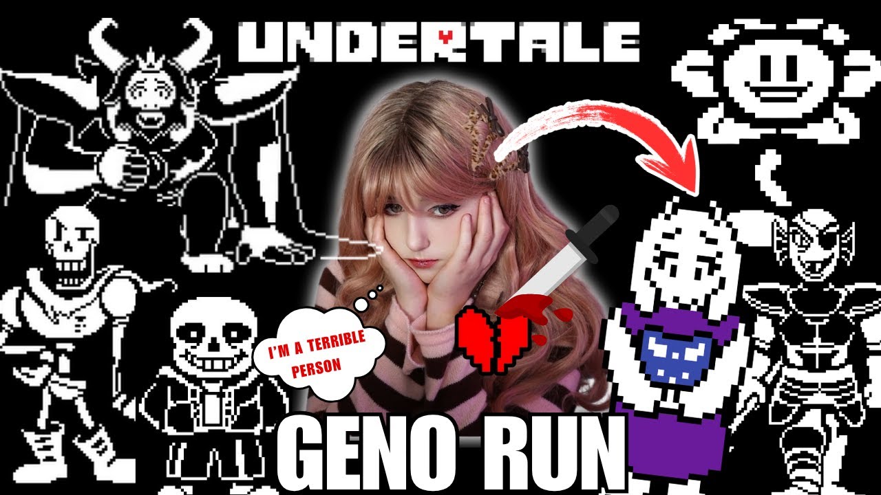 🔴 UNDERTALE GENO RUN - KILL EVERYTHING 🔪💔 NO SPOILERS FOR PACIFIST/GENO ...