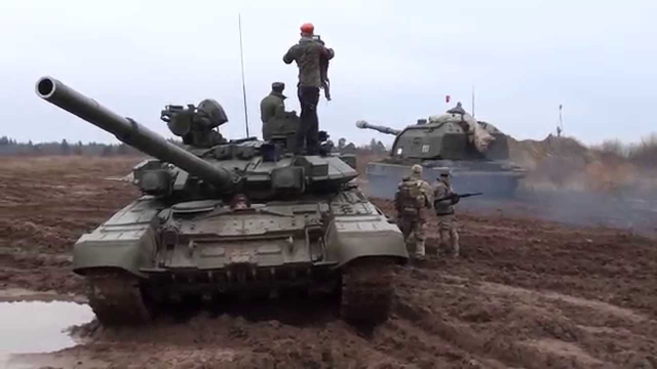 Т-90A & 2S19 "Msta-S" - YouTube