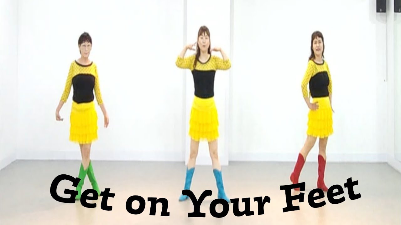 Get on Your Feet - Line Dance - YouTube