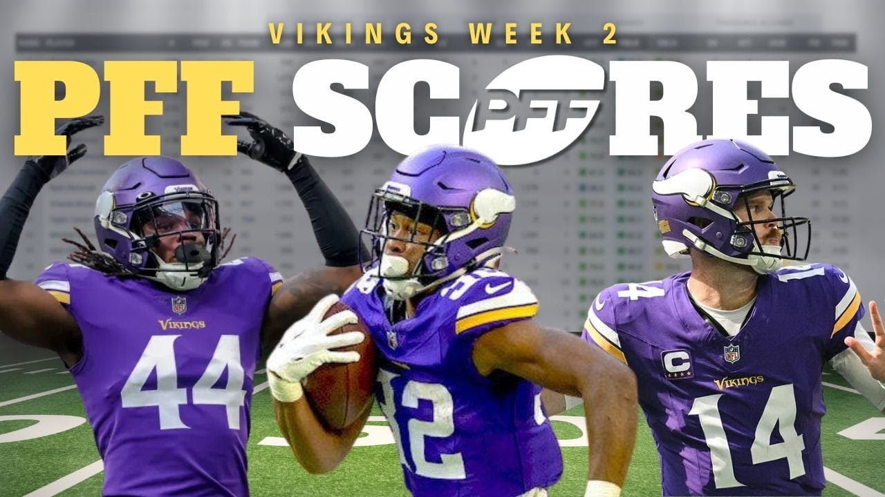 Vikings PFF Scores Week 2 in Win Against 49ers - YouTube