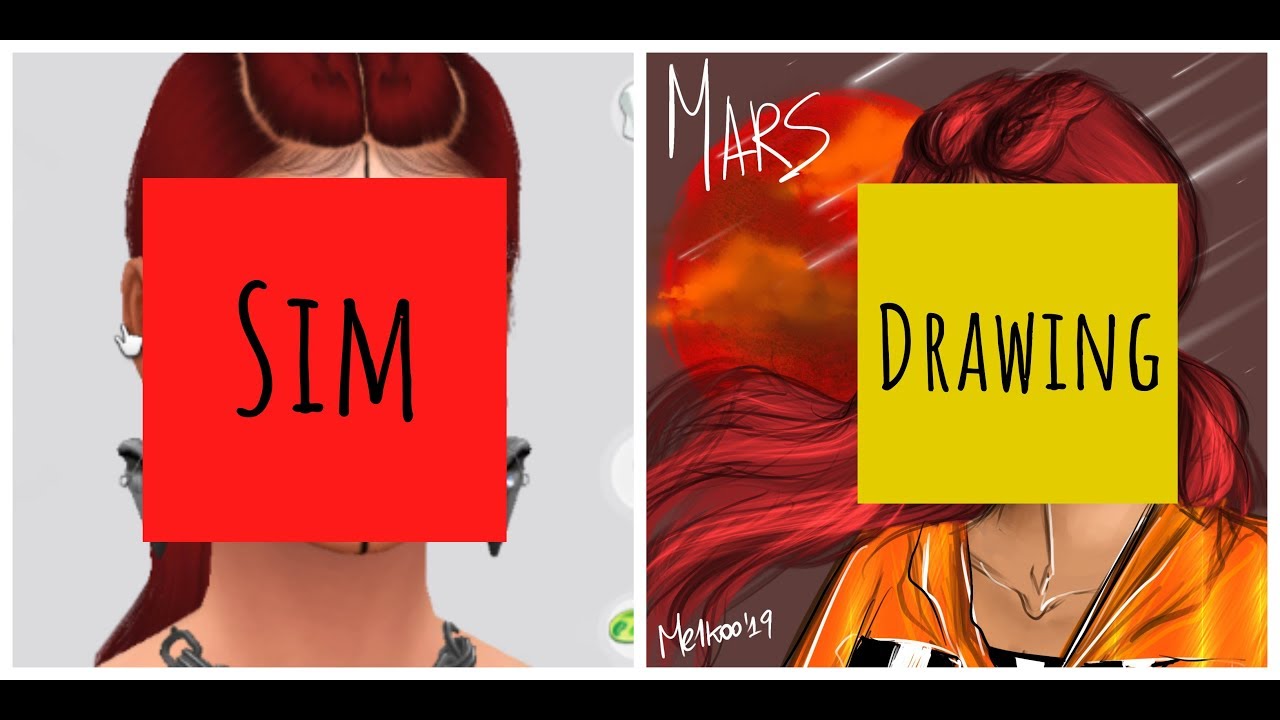Create a Sim | PLANET MARS | SIMS 4 + PROCREATE SKETCH - YouTube