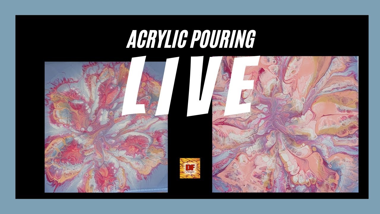 Acrylic Pouring Fiona Flower | Special Request | Fluid Art Painting ...