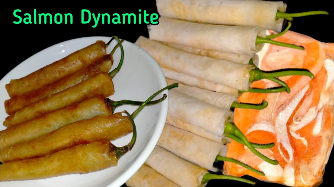 SALMON Dynamite Spring Rolls | Dynamite Lumpia Recipe - Simple and Easy ...
