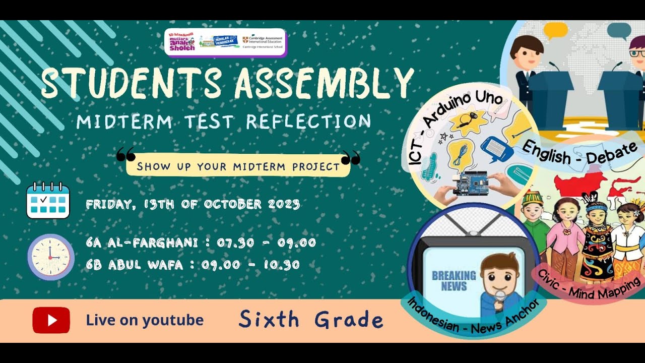 STUDENTS ASSEMBLY SIXTH GRADE - YouTube