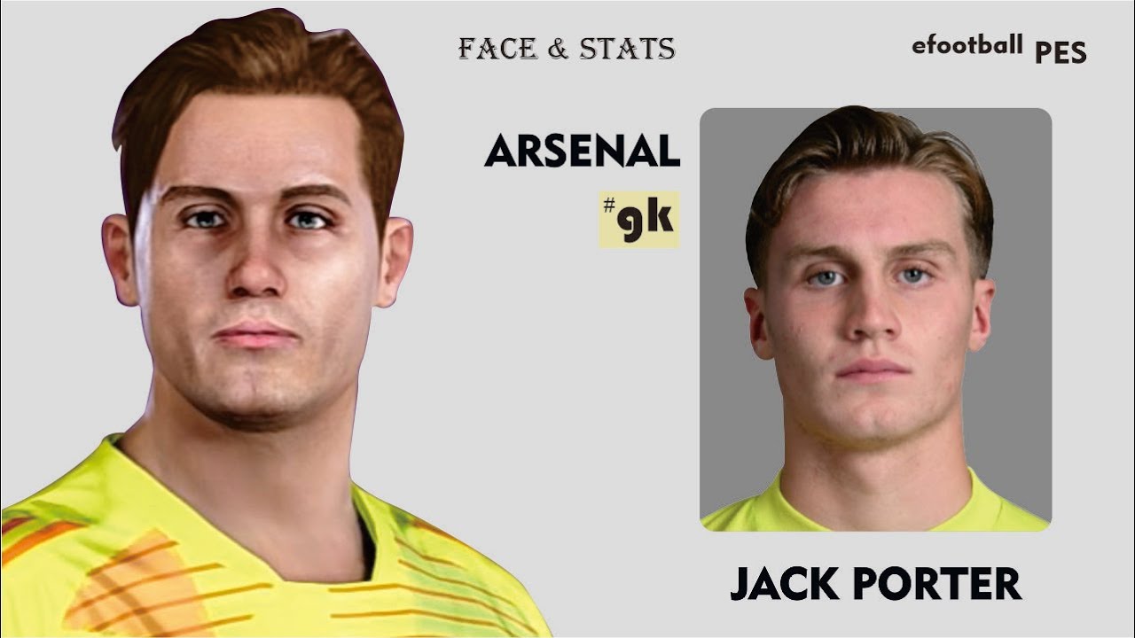 Jack Porter FACE & STATS eFootball PES 2021 2020 - YouTube