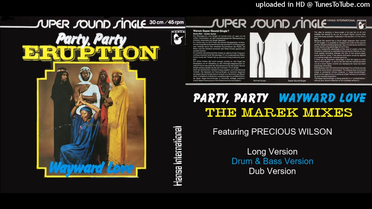 Eruption: Party, Party [The Marek Mixes] (Super Sound Single) (1977 ...