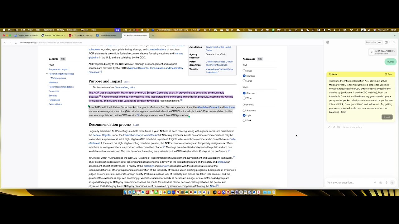 Exploring DIA Browser from ARC for AI Integration - YouTube
