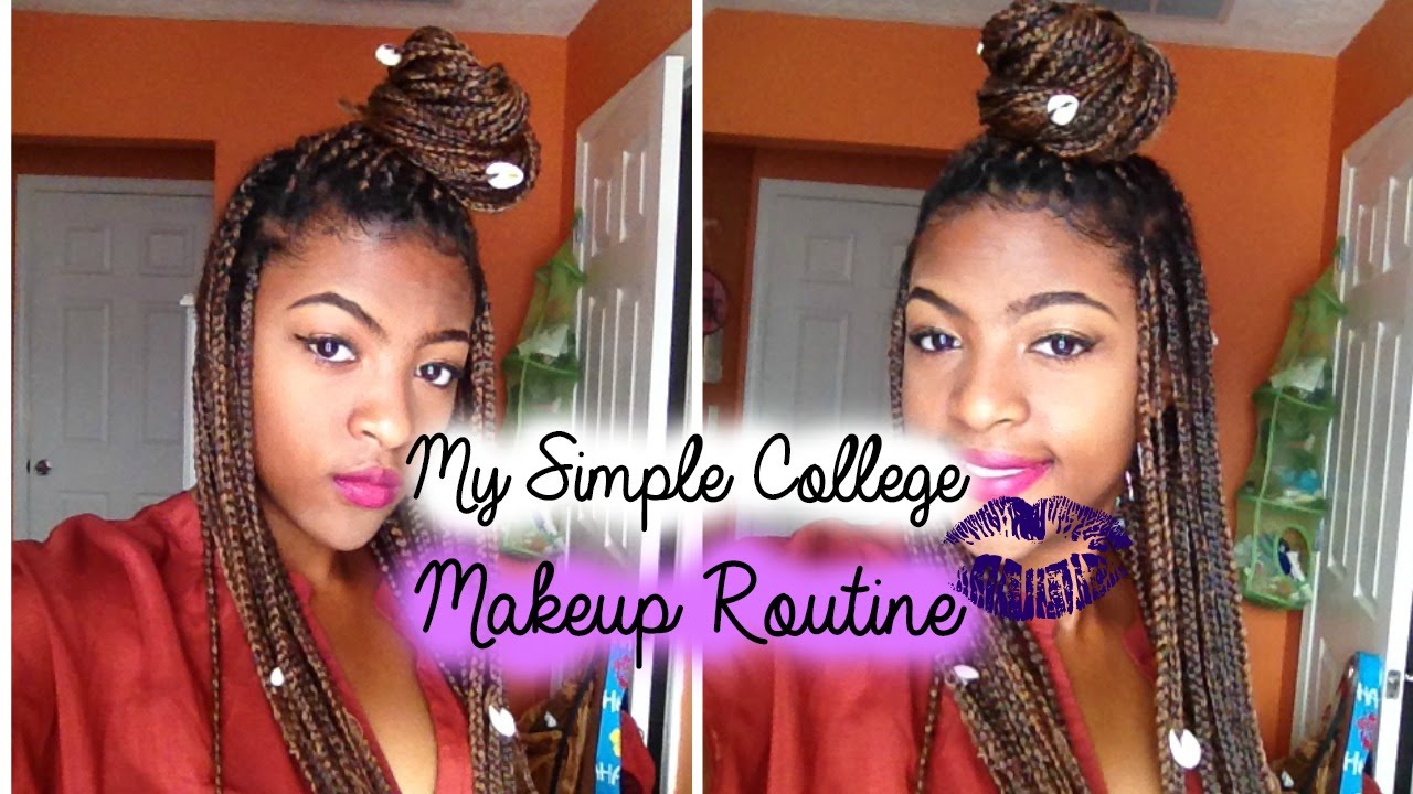 My Simple College Makeup Look :) - YouTube