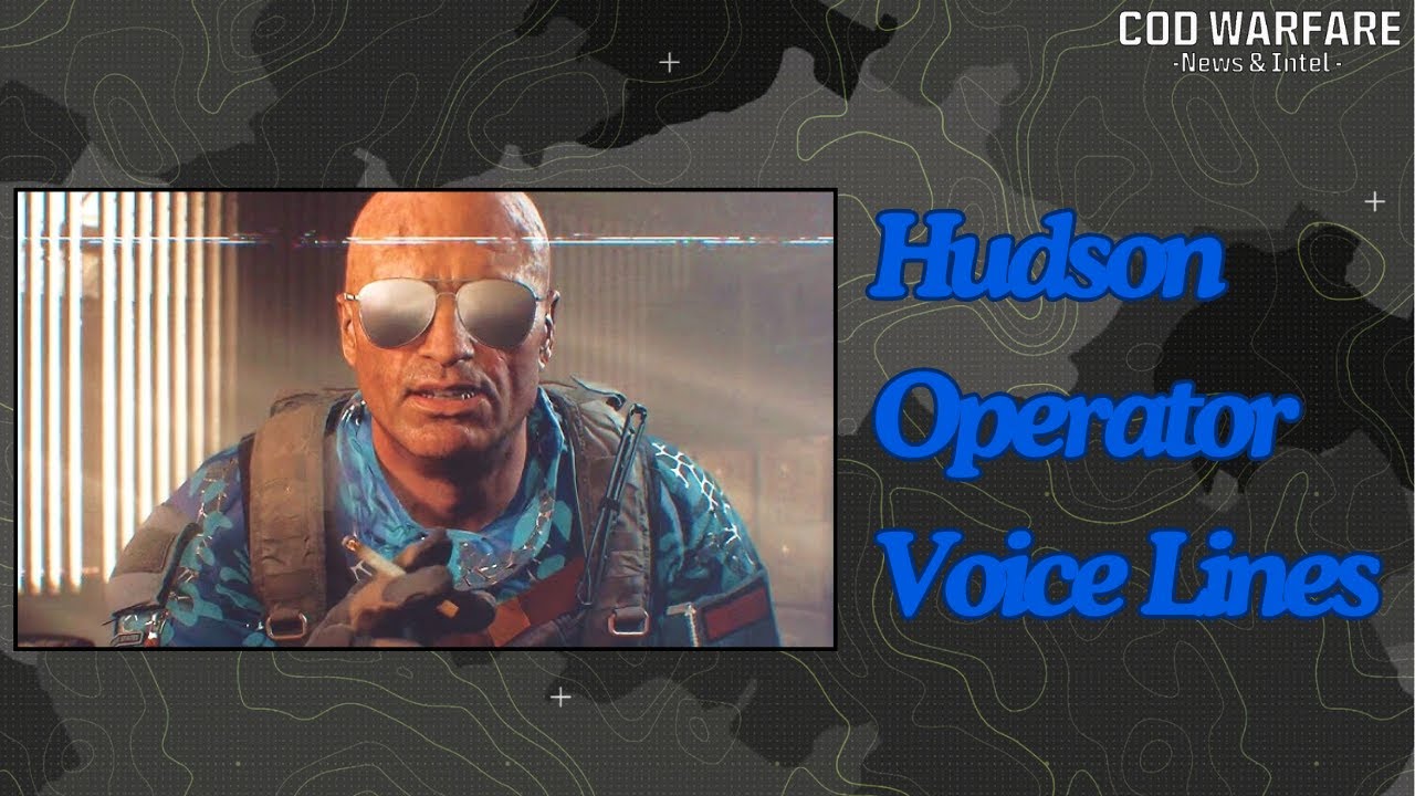 Hudson Black Ops 6 Operator Voice Lines - YouTube