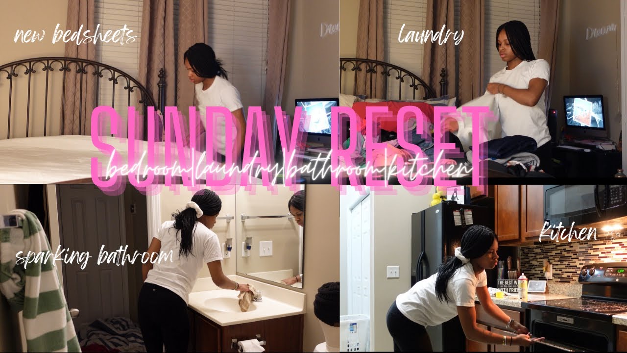 Sunday reset | deep cleaning | laundry | cleaning motivation | MY POWER ...