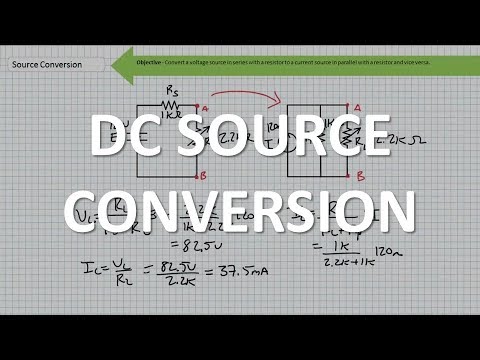 DC Source Conversion (OLD LECTURE) - YouTube