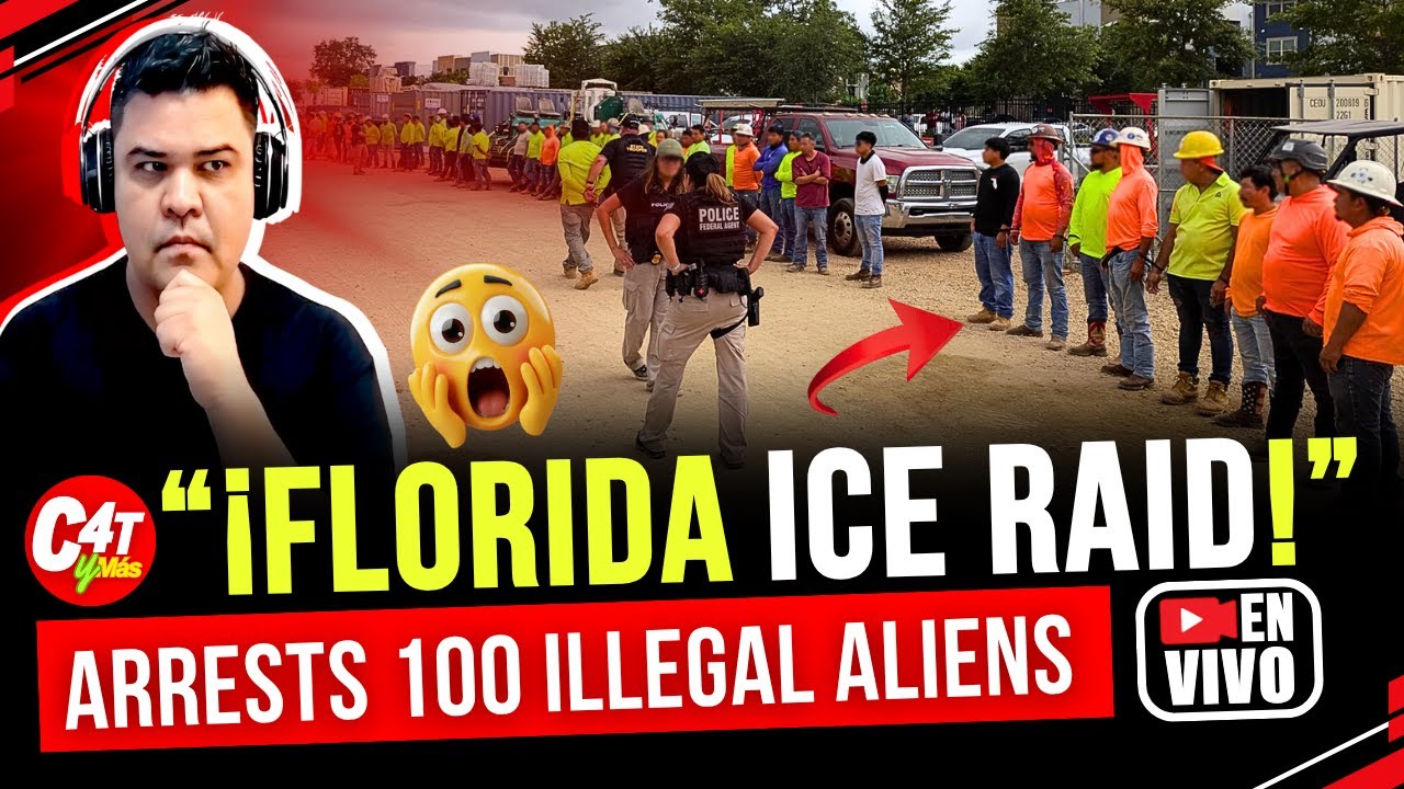 Tallahassee, Florida ICE "IMMIGRATION RAID" | Dozens of construction ...