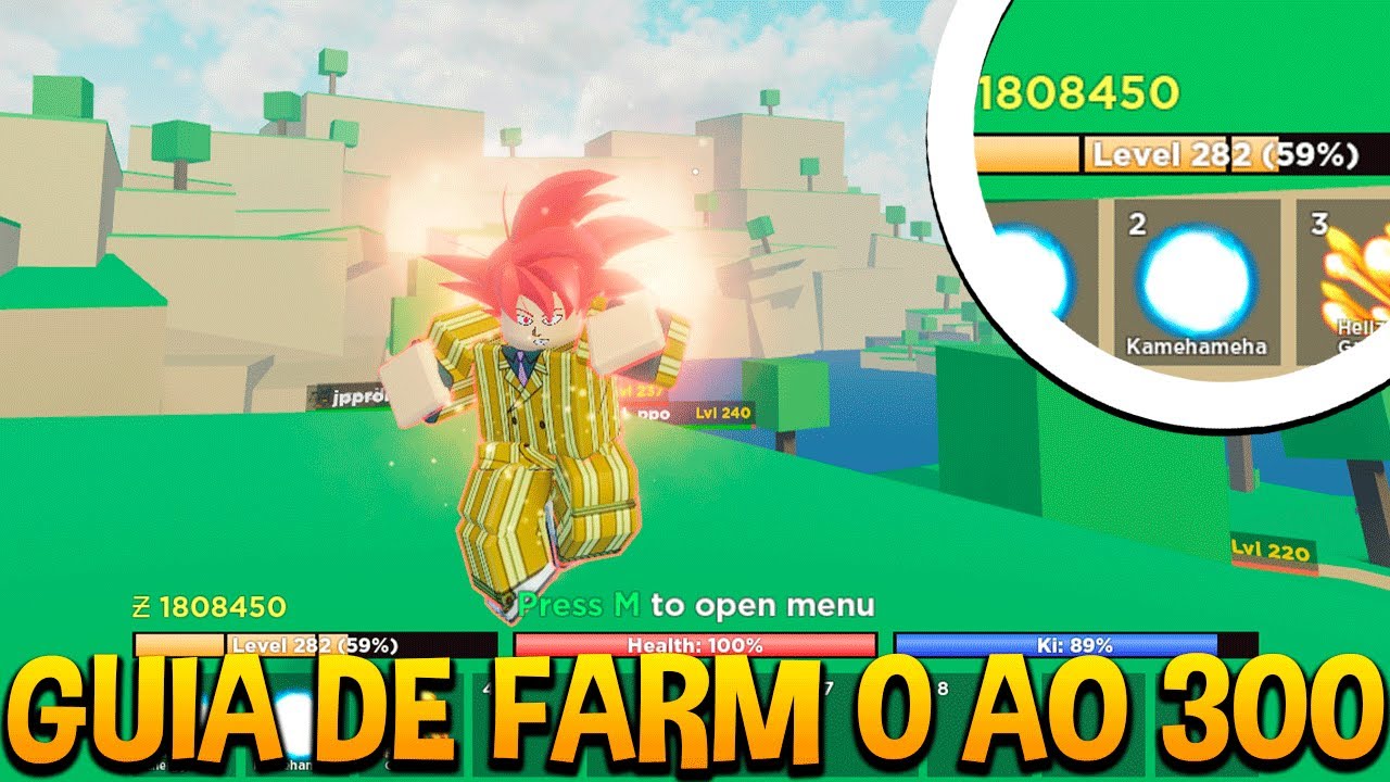 GUIA COMPLETO 0 AO 300 no DBZ (DEMO)! ROBLOX - YouTube