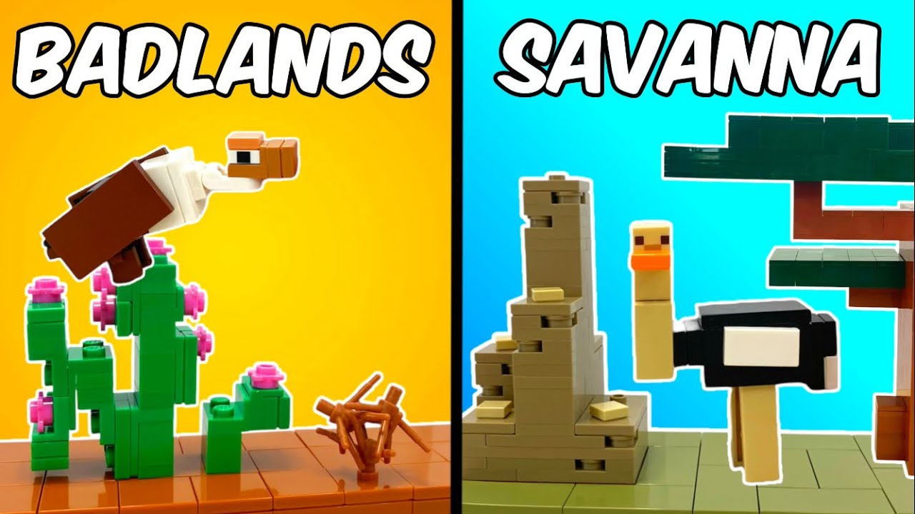 I Built EVERY Minecraft Biome Vote with LEGO! - YouTube