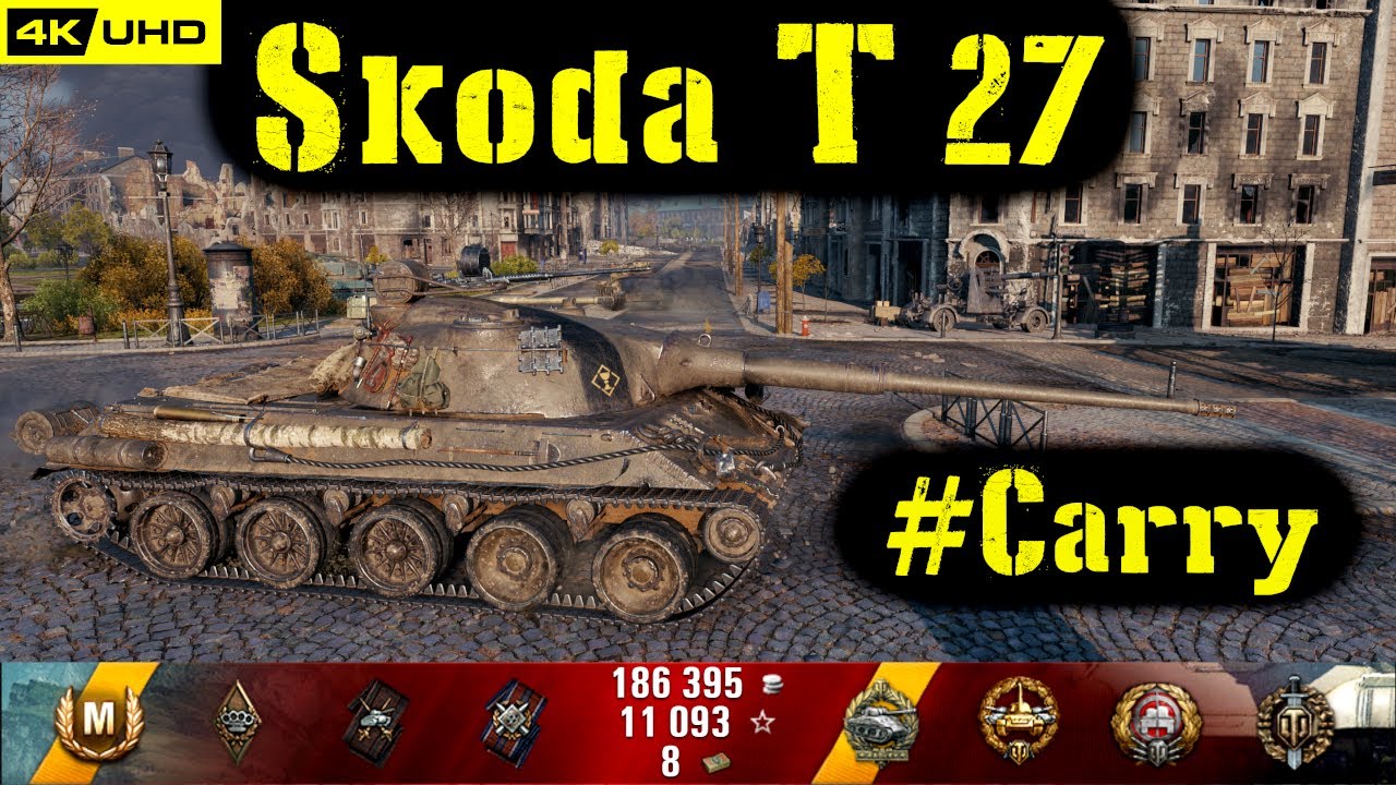 World Of Tanks Škoda T 27 Replay 9 Kills 4 7k Dmg Patch 1 6 1 Youtube