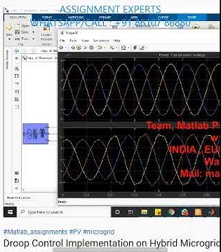 Droop Control Implementation on Hybrid Microgrid -MATLAB ASSIGNMENTS PROJECTS - YouTube