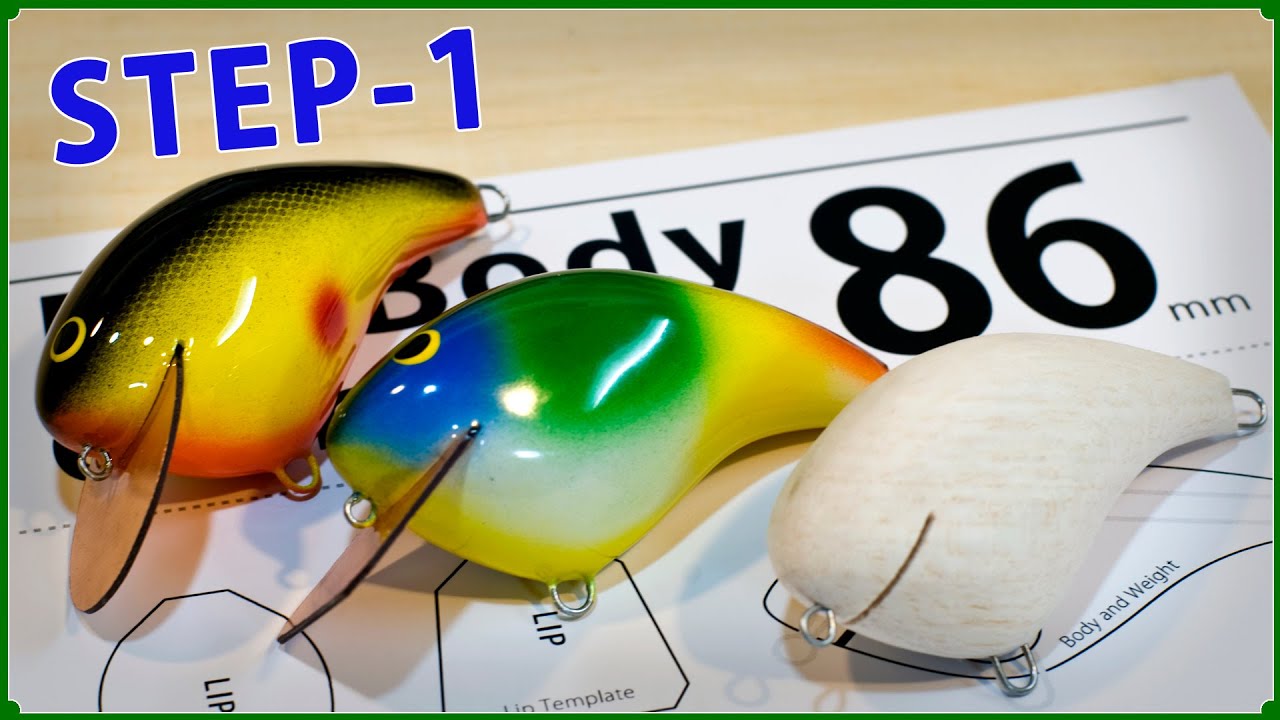How to make a homemade Big crank bait (Step 1: How to craft a lure body ...