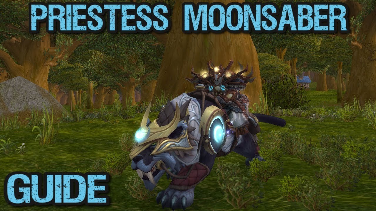 Fastest way to get -PRIESTESS MOONSABER- guide 8.1.5 BFA - YouTube