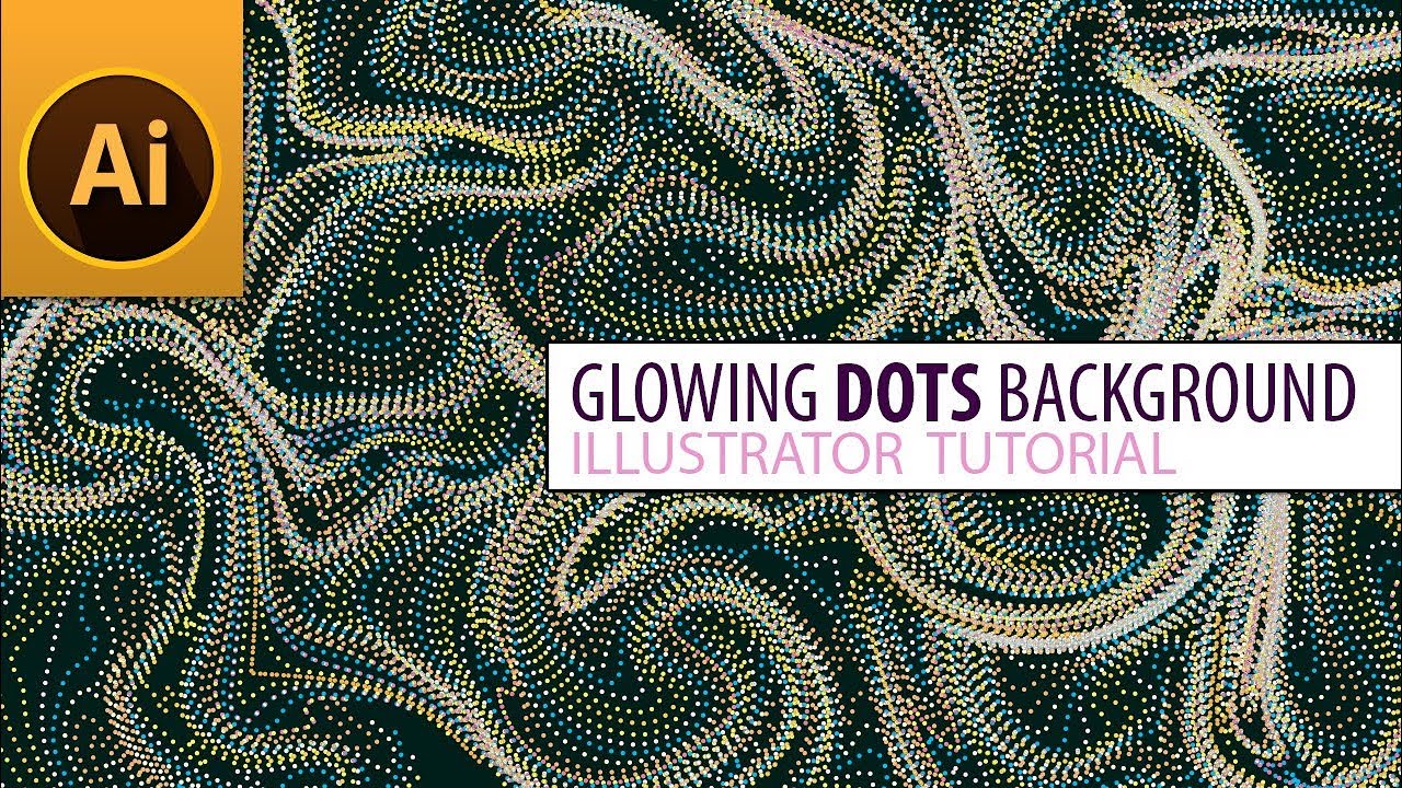 Create Glowing Dots Background in Adobe Illustrator - YouTube