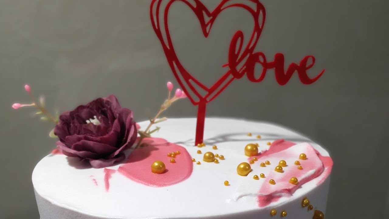 Minimalist mini cake design - YouTube