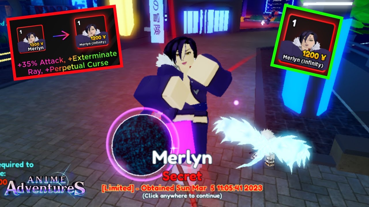 [NEW CODE] Lv.100 NEW MERLIN LIMITED SECRET SHOWCASE OP EVO MERLYN ...