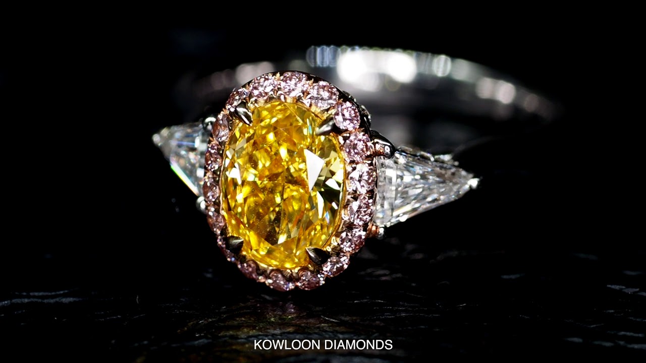 Zimmi Canary - Fancy Vivid Yellow - 天然黃鑽 - Kowloon Diamonds｜九龍鑽石行 - YouTube