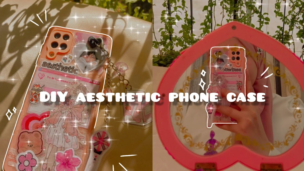 DIY aesthetic phone case ️ pink edition 🌸 - YouTube