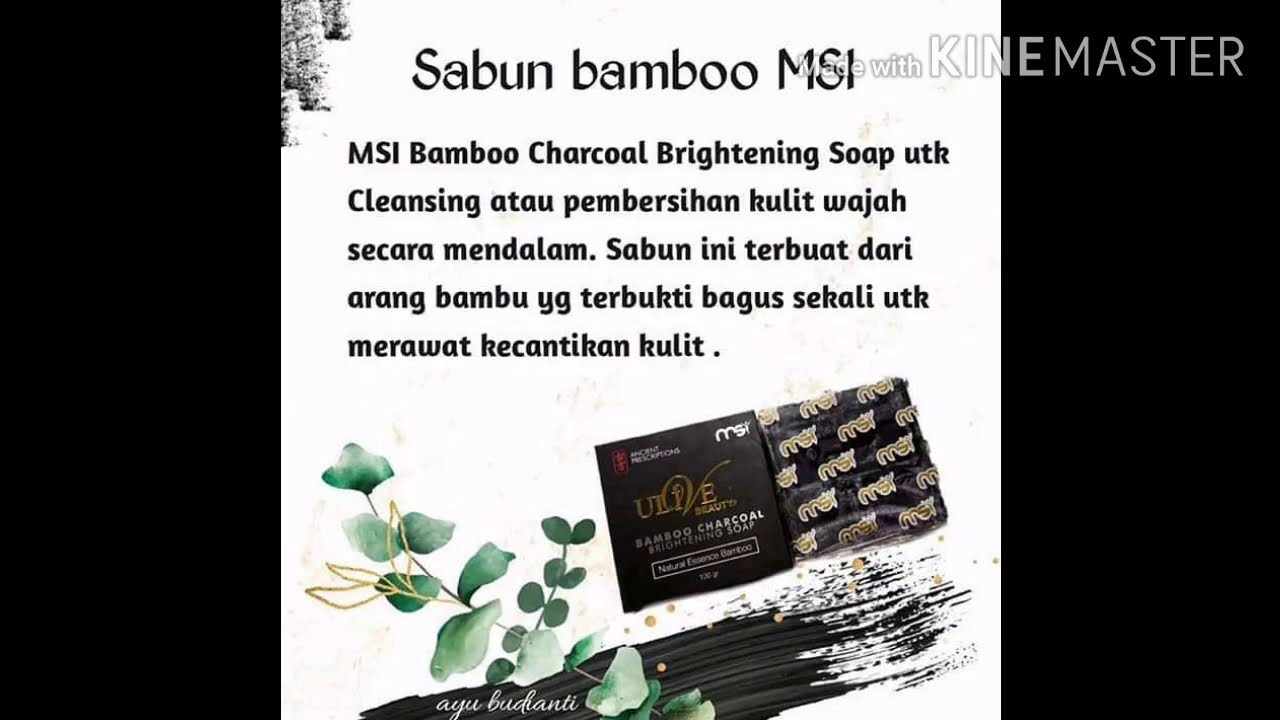 Sabun bamboo chorcoal Msi dan testi - YouTube